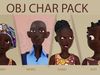 3D model 4 character obj pack VR / AR / low-poly | CGTrader