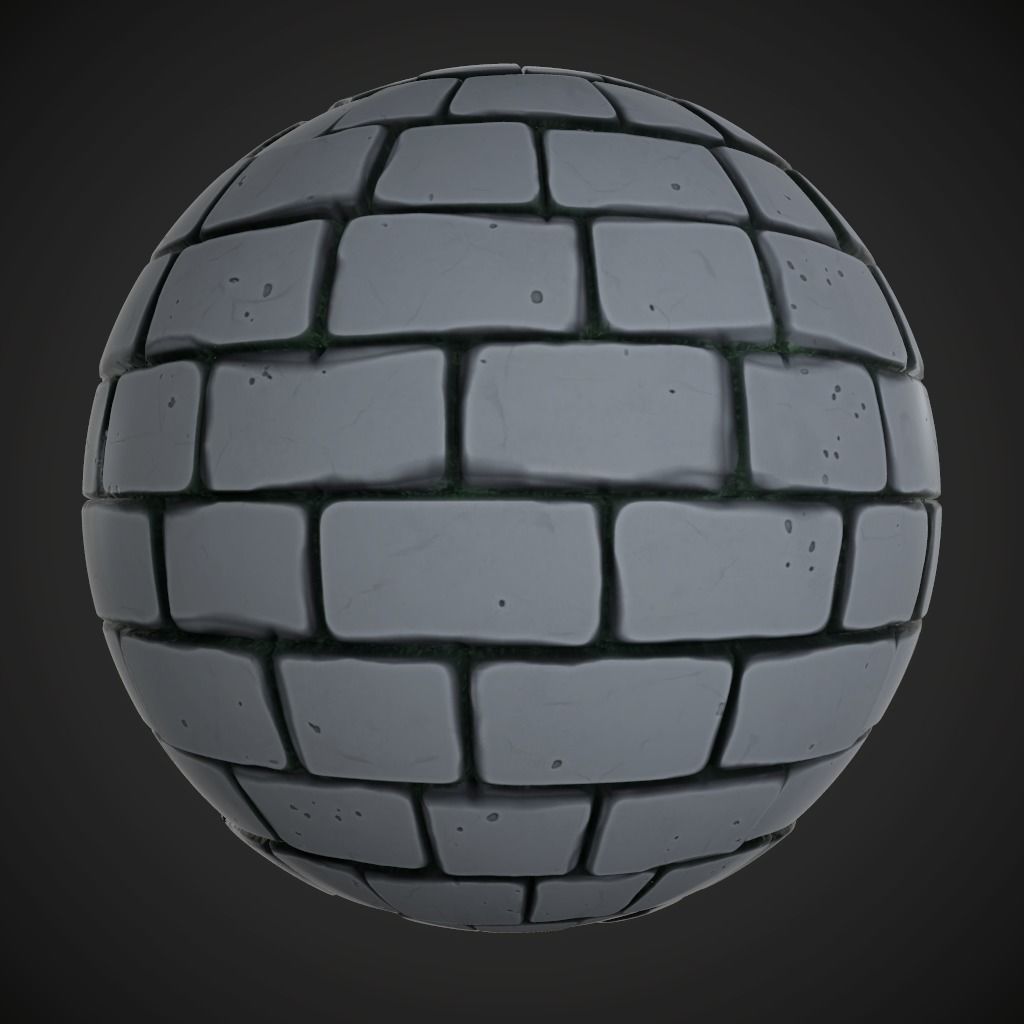 10 Stylized PBR Seamless Stone Brick Textures Texture | CGTrader