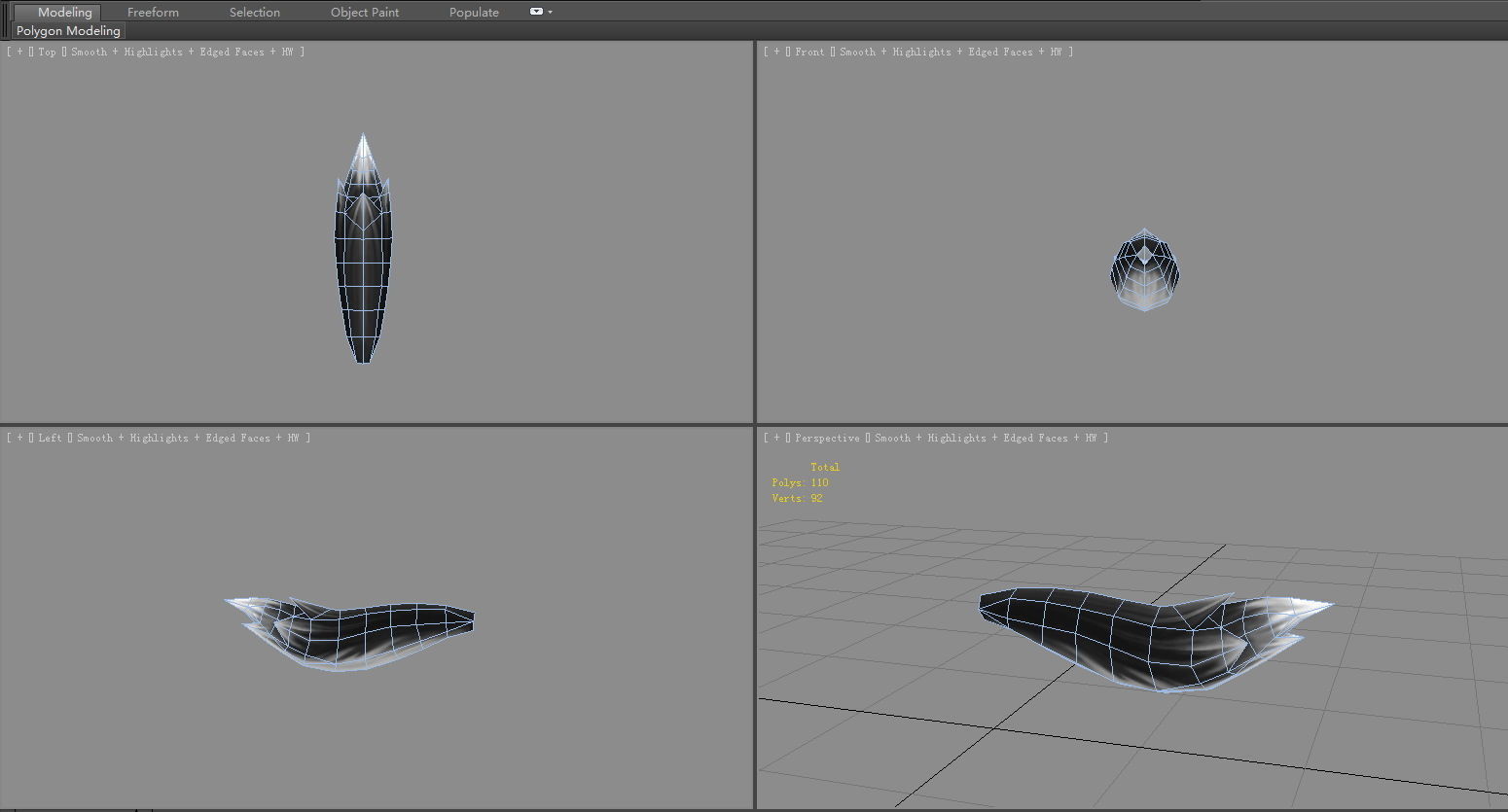 3D model Cartoon wolf tail - black VR / AR / low-poly | CGTrader