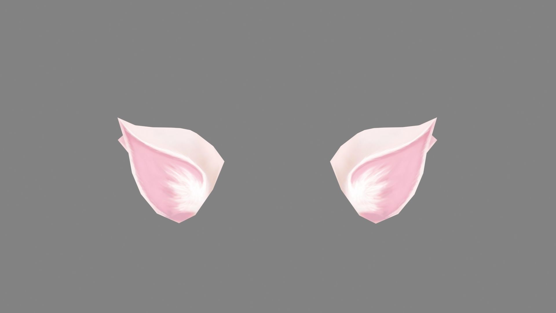 3D model Cartoon rabbit ears - head decoration VR / AR / low-poly ...