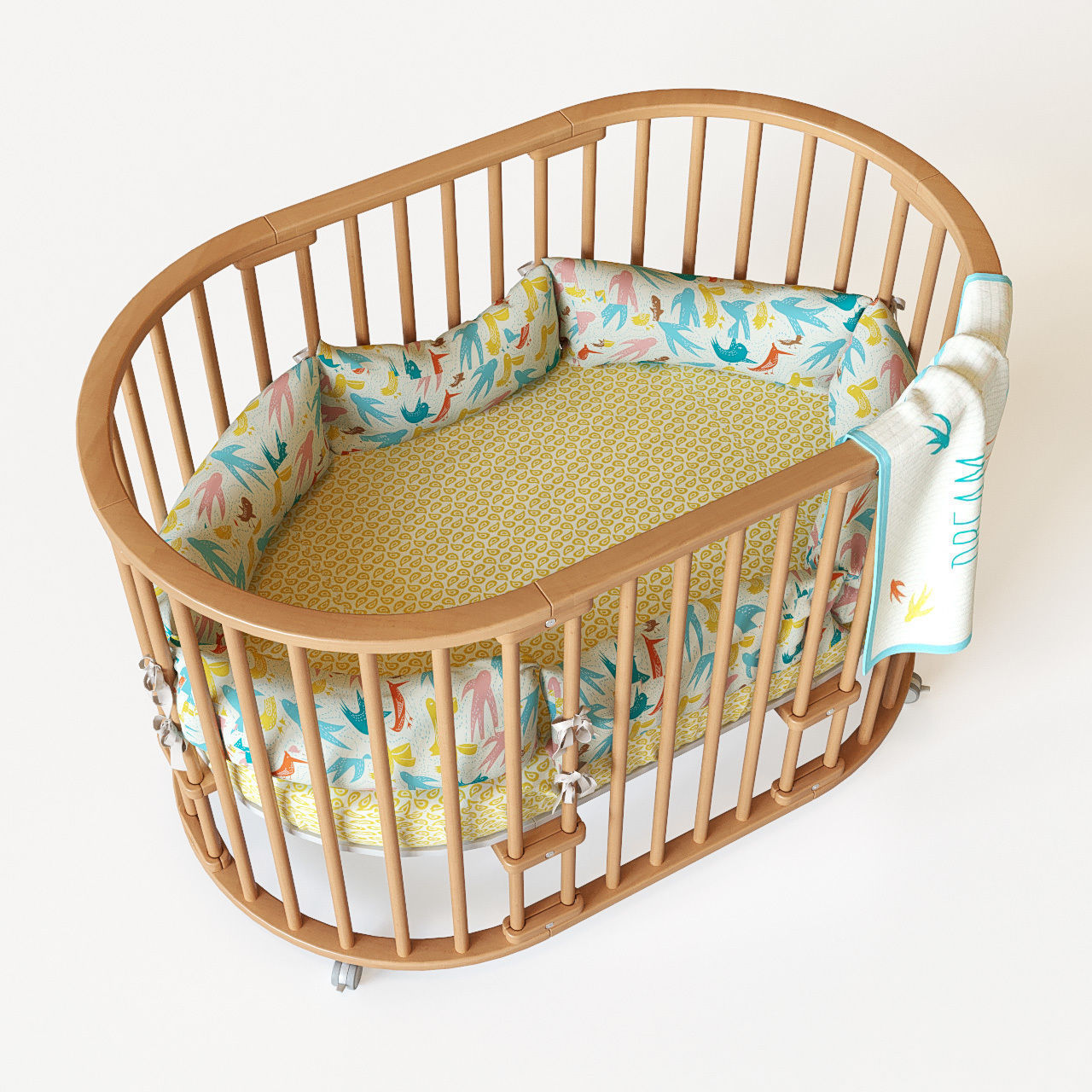 Round crib 3D model | CGTrader