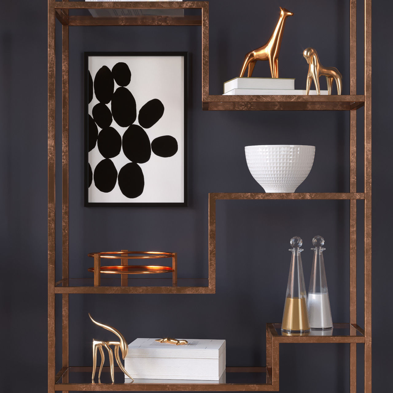 Bronze decorative set 3D model | CGTrader