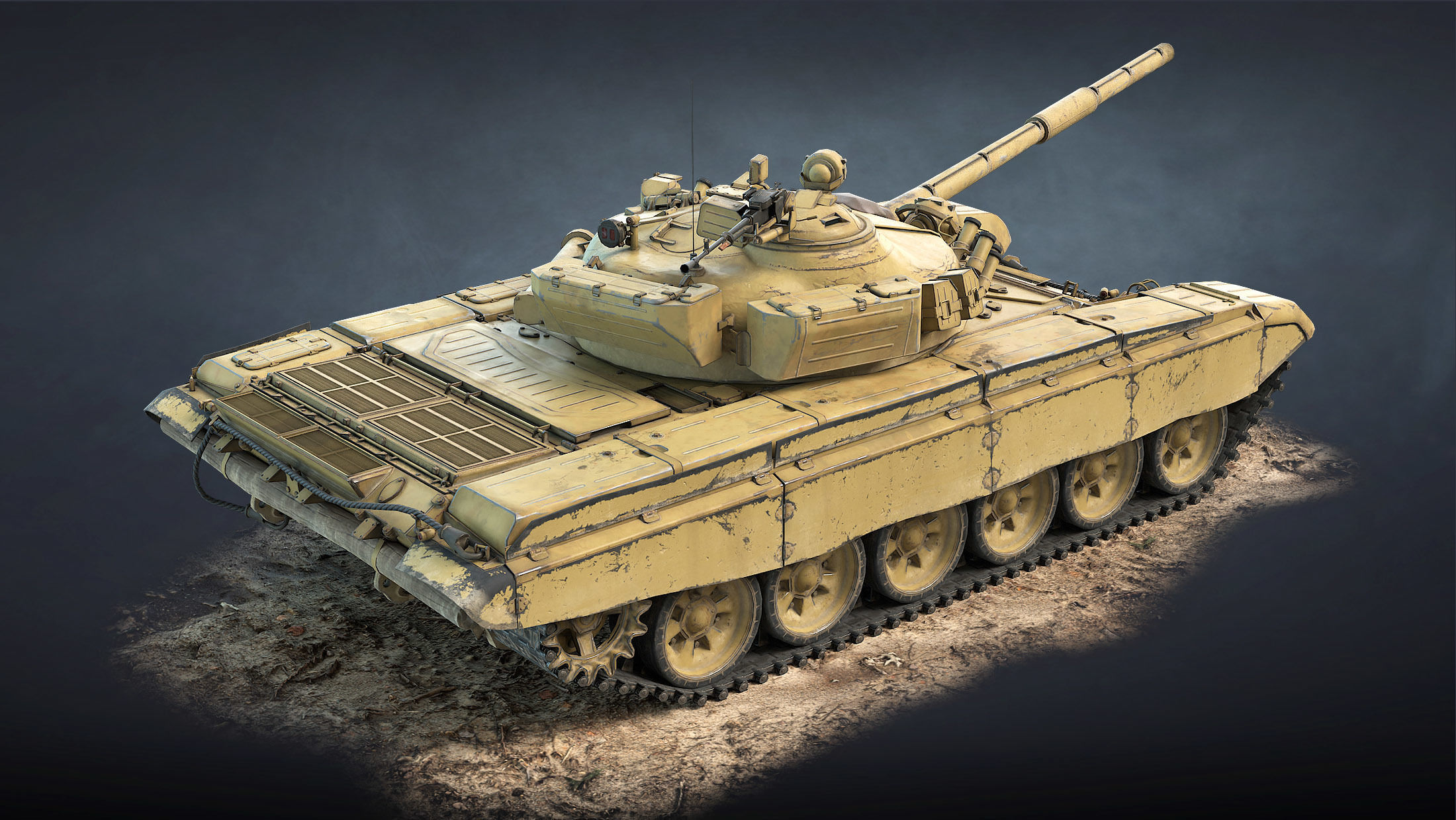 3D model T-72A Tank VR / AR / low-poly | CGTrader