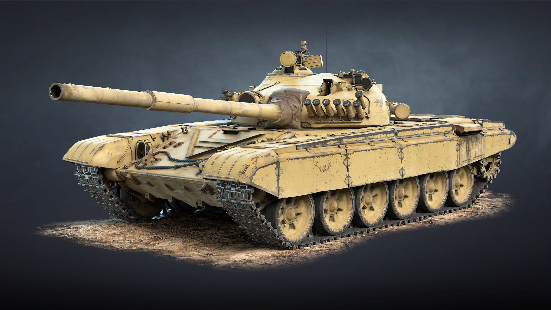 3D model T-72A Tank VR / AR / low-poly | CGTrader