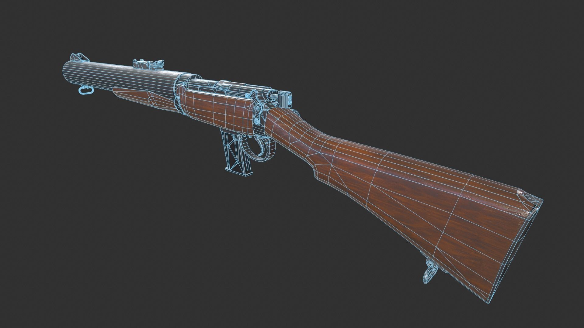 3D model DeLisle Commando VR / AR / low-poly | CGTrader