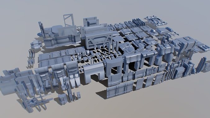 kitbash elements set 02 3D model | CGTrader
