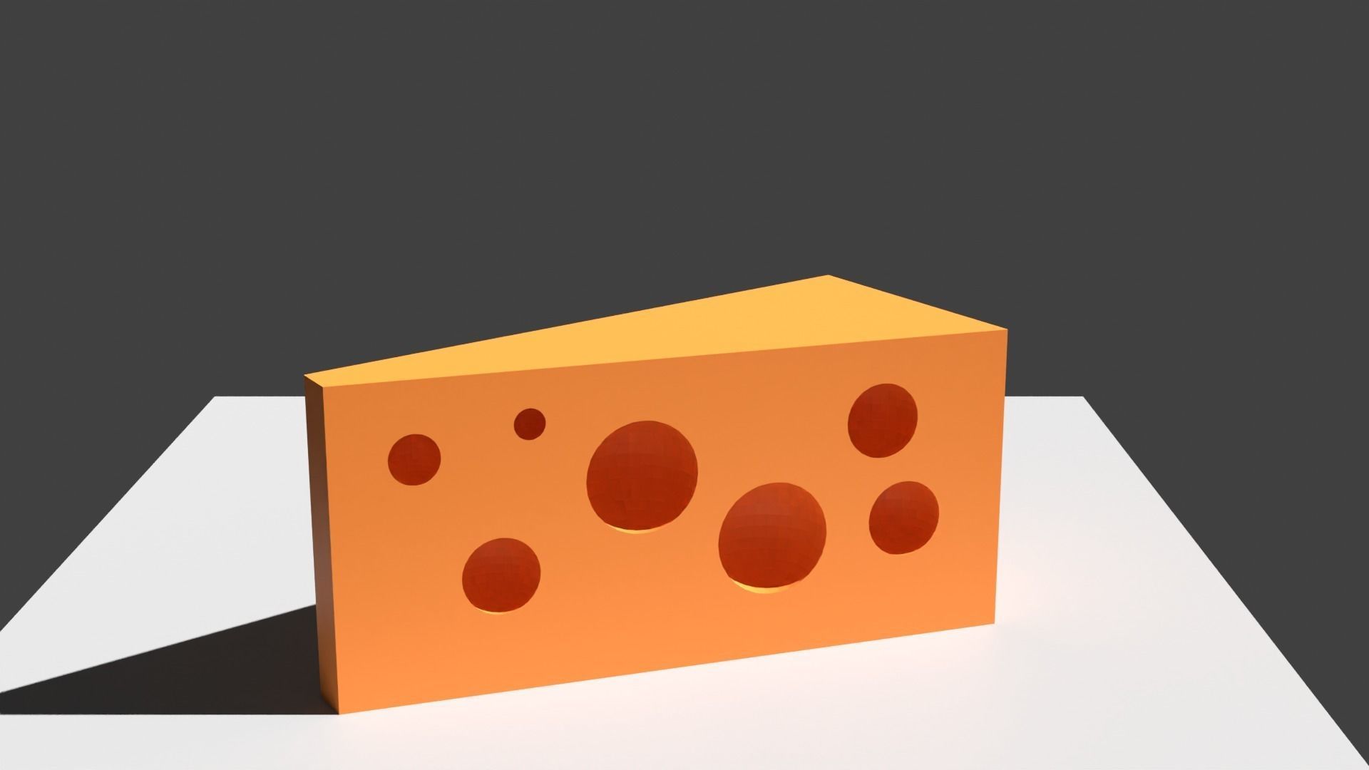 3D model Cheddar Cheese VR / AR / low-poly | CGTrader