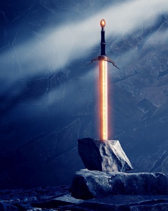 Sword The Power Of Fire 3D model animated | CGTrader