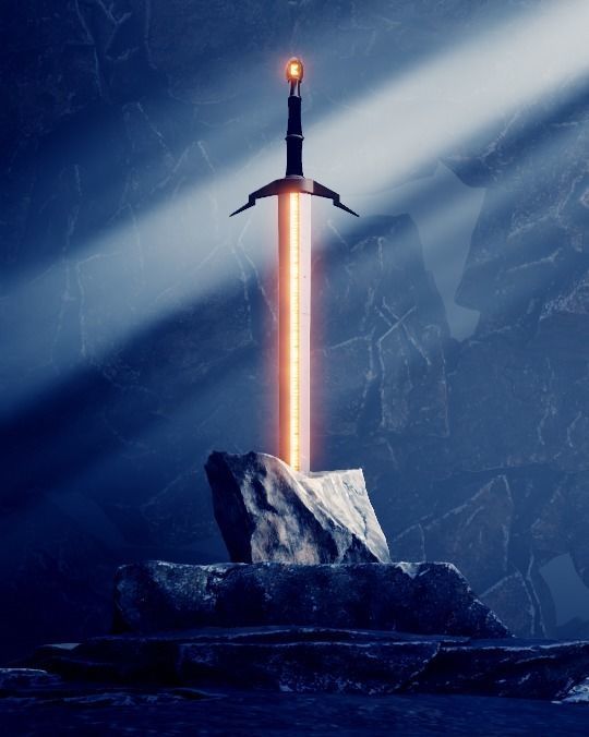 Sword The Power Of Fire 3D model animated | CGTrader