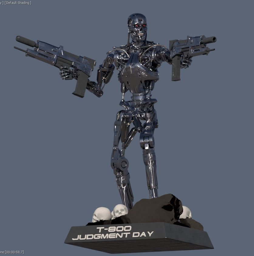 Terminator T-800 Judgment Day 3D model 3D printable | CGTrader