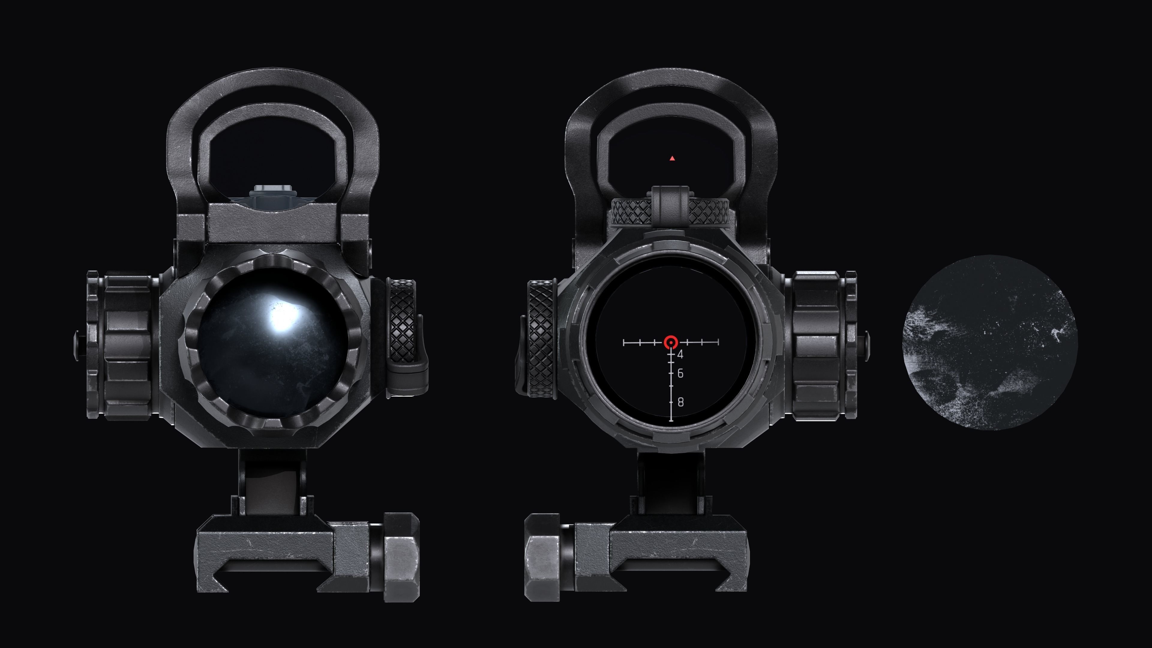 3D model Leupold Mark 4 HAMR Scope with DeltaPoint Red Dot Sight VR / AR / low-poly | CGTrader