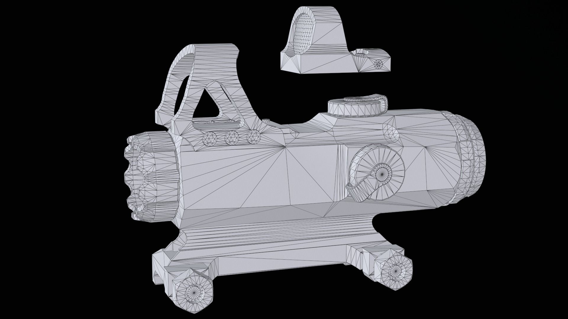 3D model Leupold Mark 4 HAMR Scope with DeltaPoint Red Dot Sight VR ...