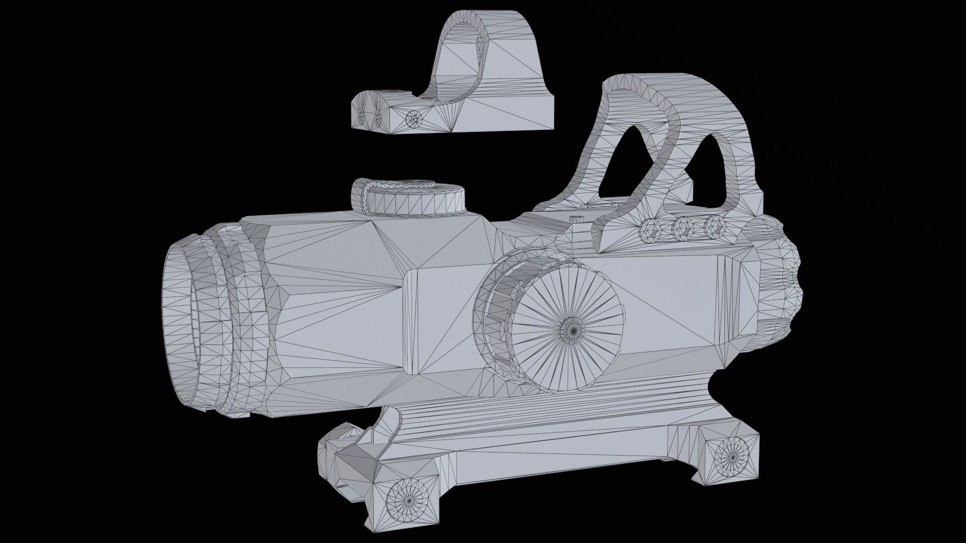 3D model Leupold Mark 4 HAMR Scope with DeltaPoint Red Dot Sight VR ...