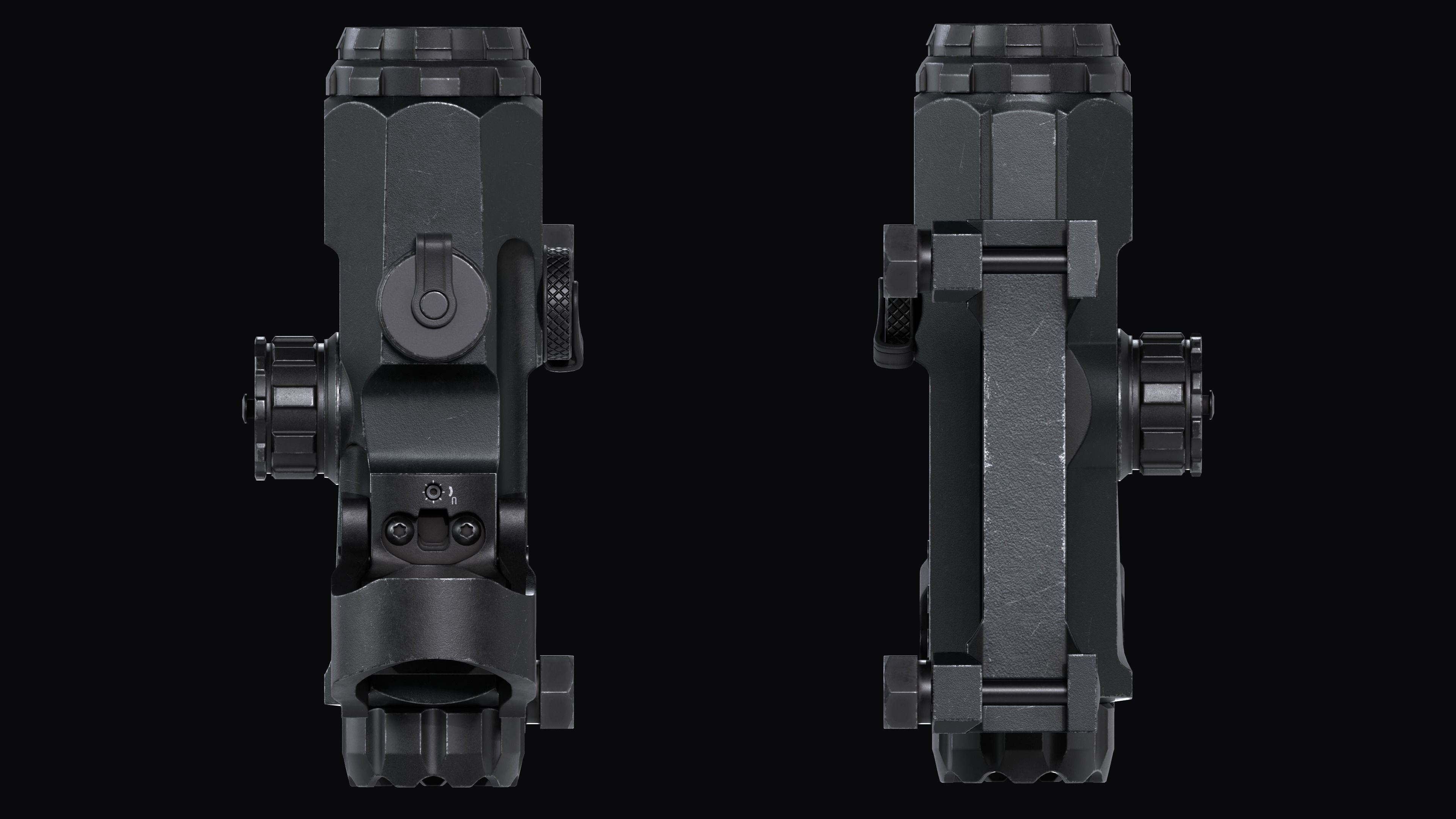 3D model Leupold Mark 4 HAMR Scope with DeltaPoint Red Dot Sight VR / AR / low-poly | CGTrader