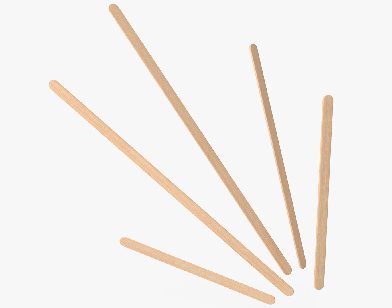 Wooden Coffee Stirrer 3D model | CGTrader