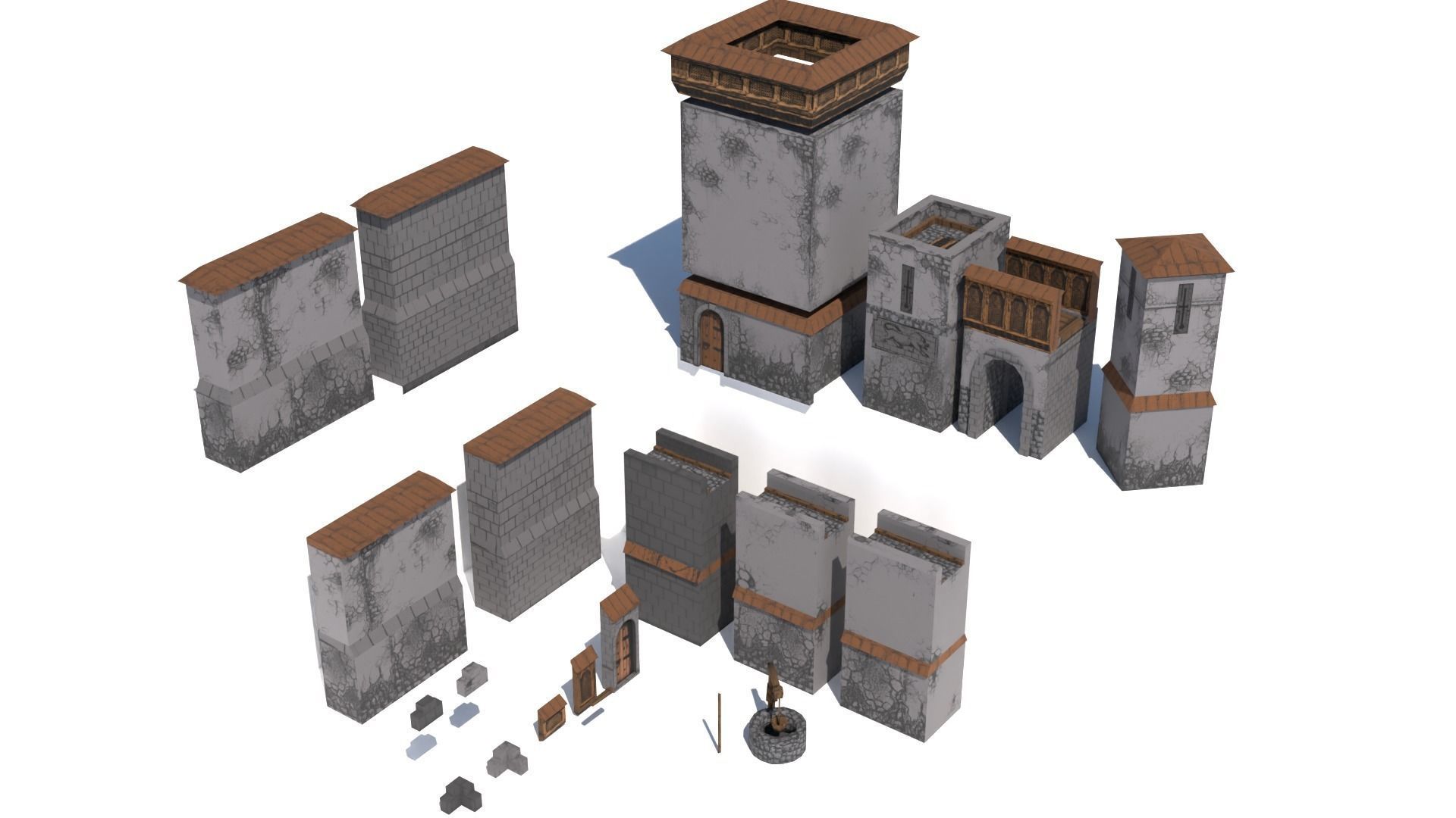 3D model Fortress castle VR / AR / low-poly | CGTrader