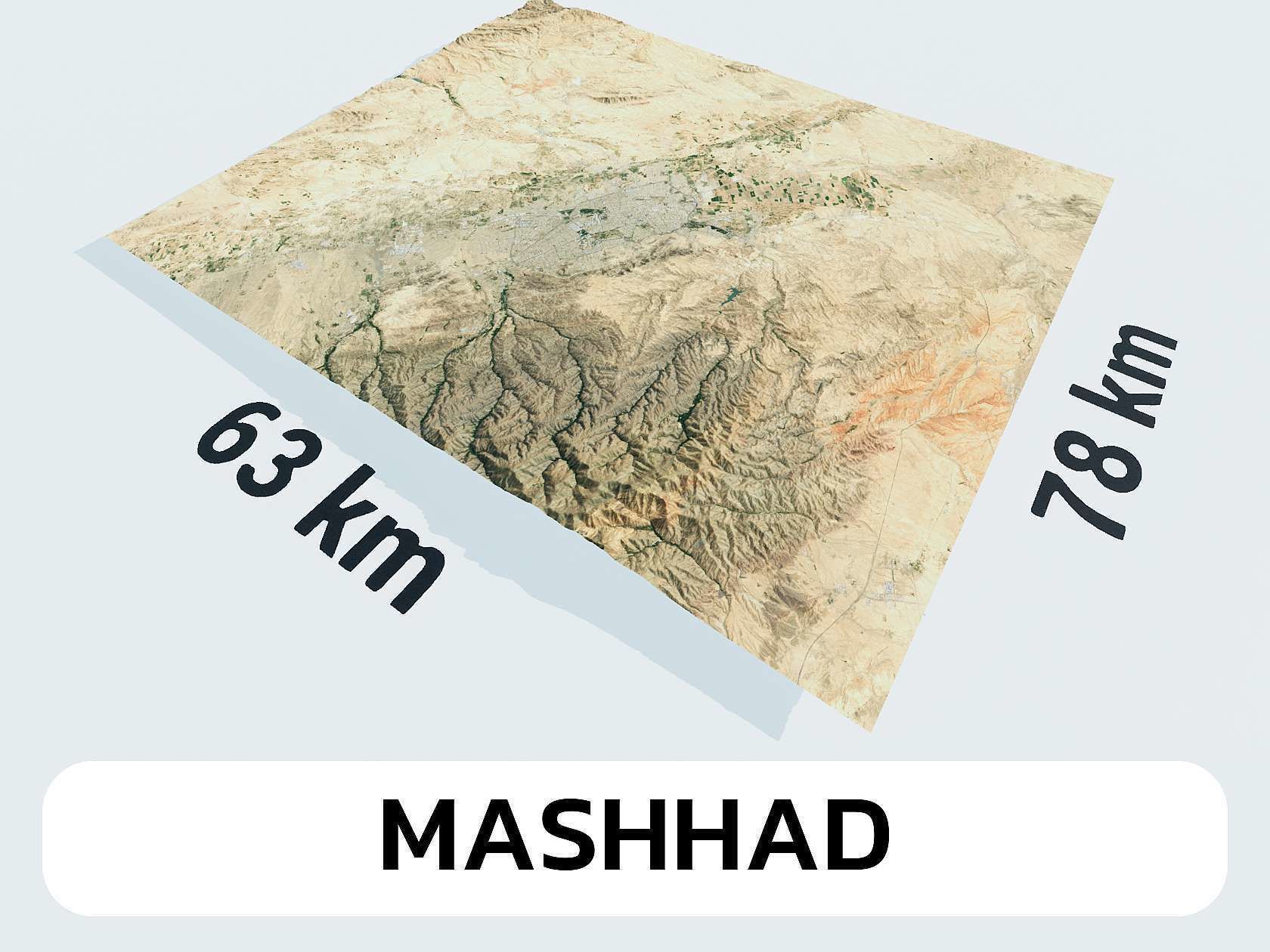 Mashhad Iran City Landscape 3D Model 3D model | CGTrader