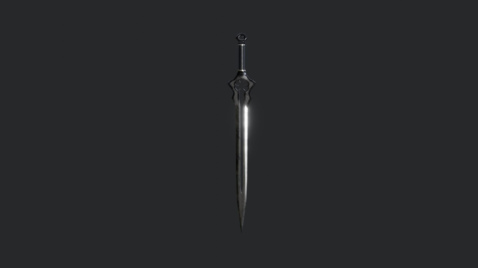 Black Fantasy Sword free VR / AR / low-poly 3D model | CGTrader