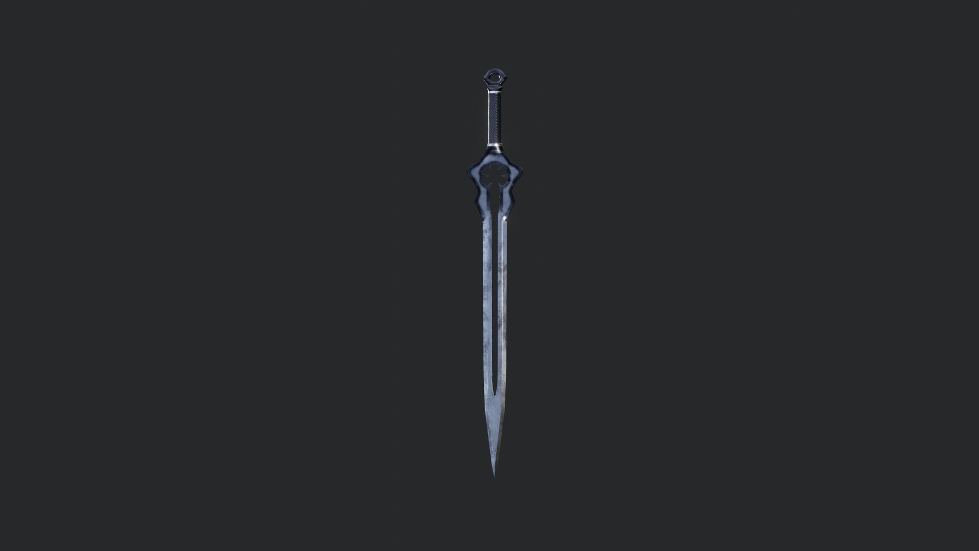 Black Fantasy Sword free VR / AR / low-poly 3D model | CGTrader