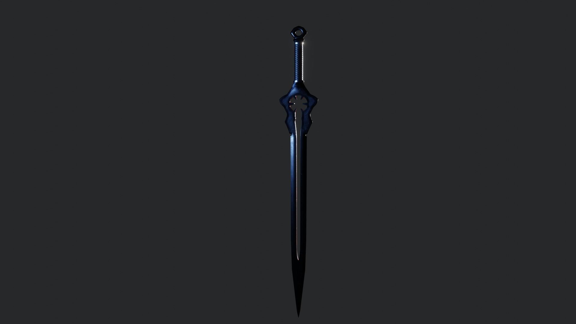 Black Fantasy Sword free VR / AR / low-poly 3D model | CGTrader