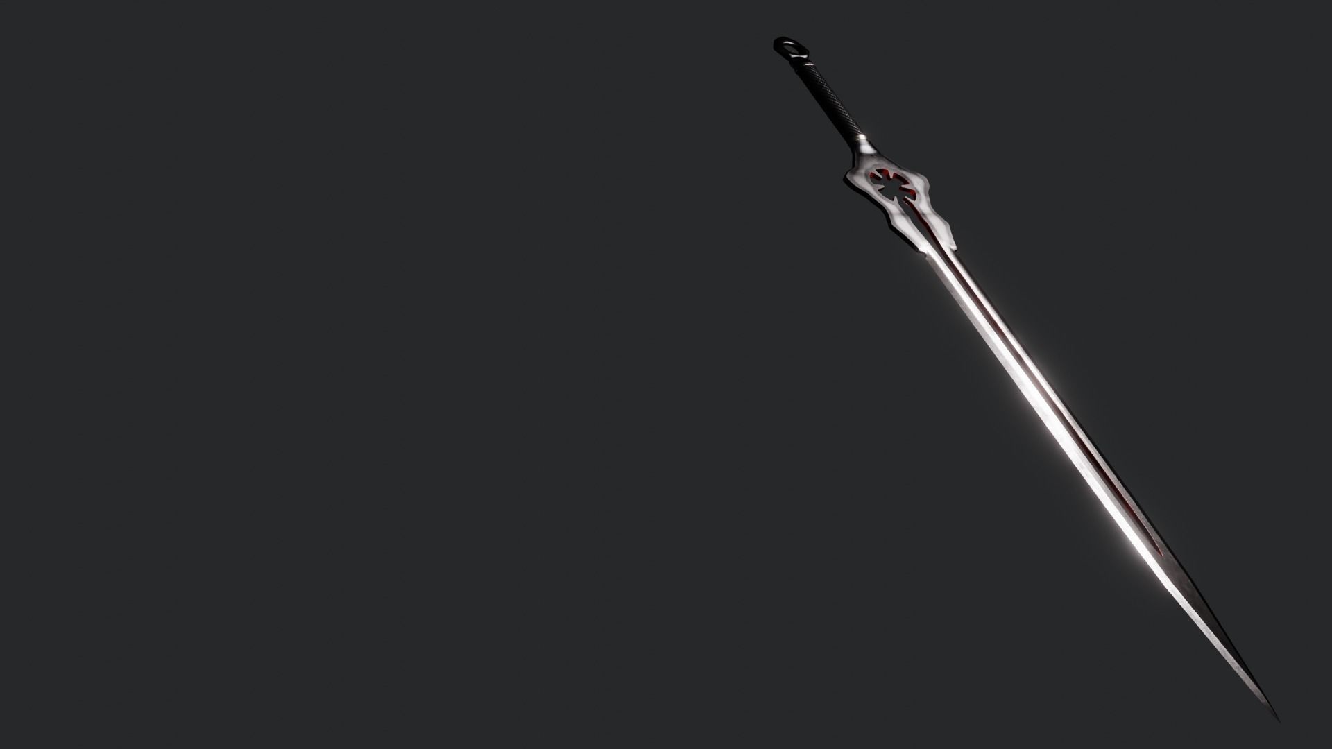 Black Fantasy Sword free VR / AR / low-poly 3D model | CGTrader