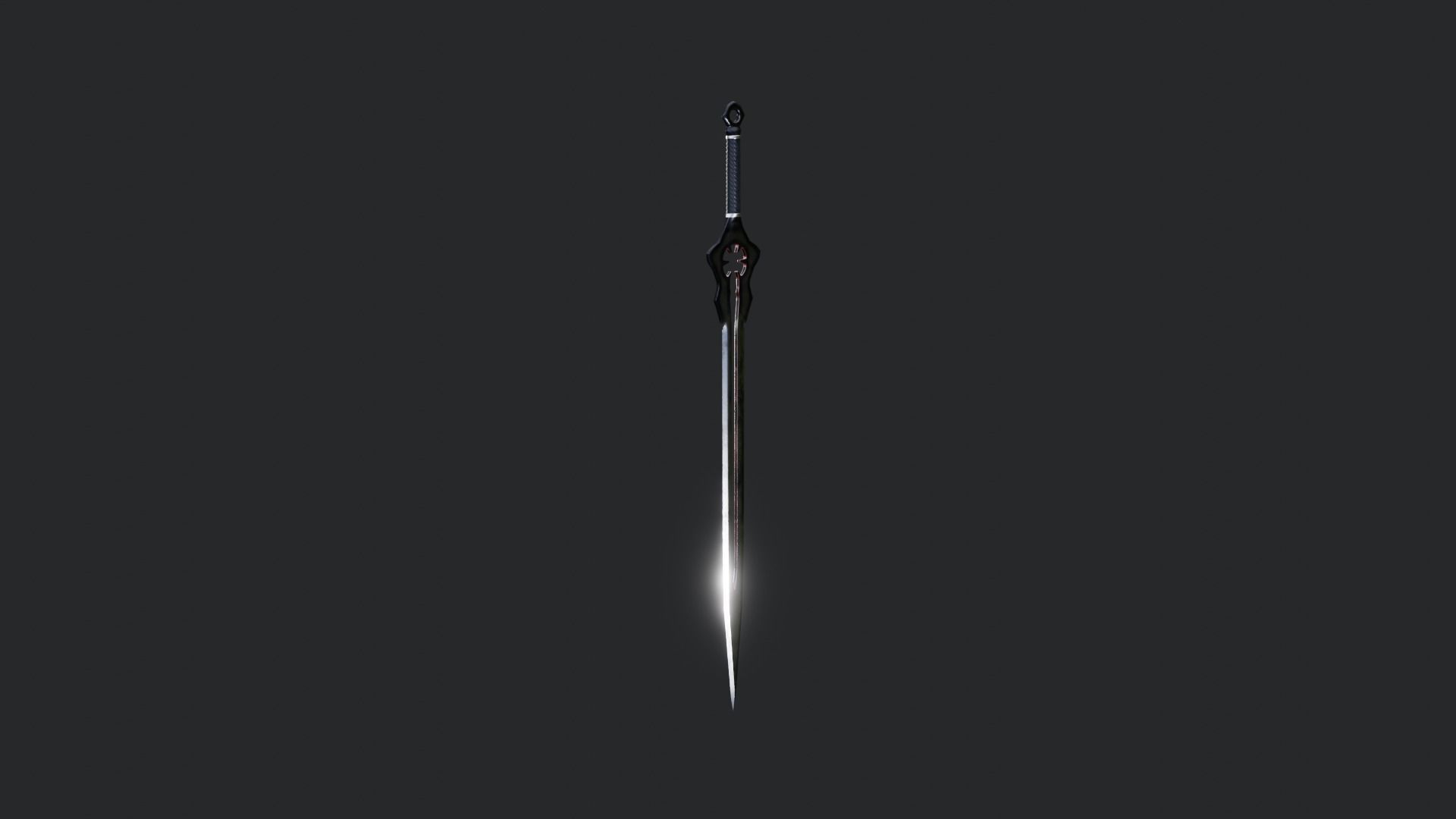 Black Fantasy Sword free VR / AR / low-poly 3D model | CGTrader