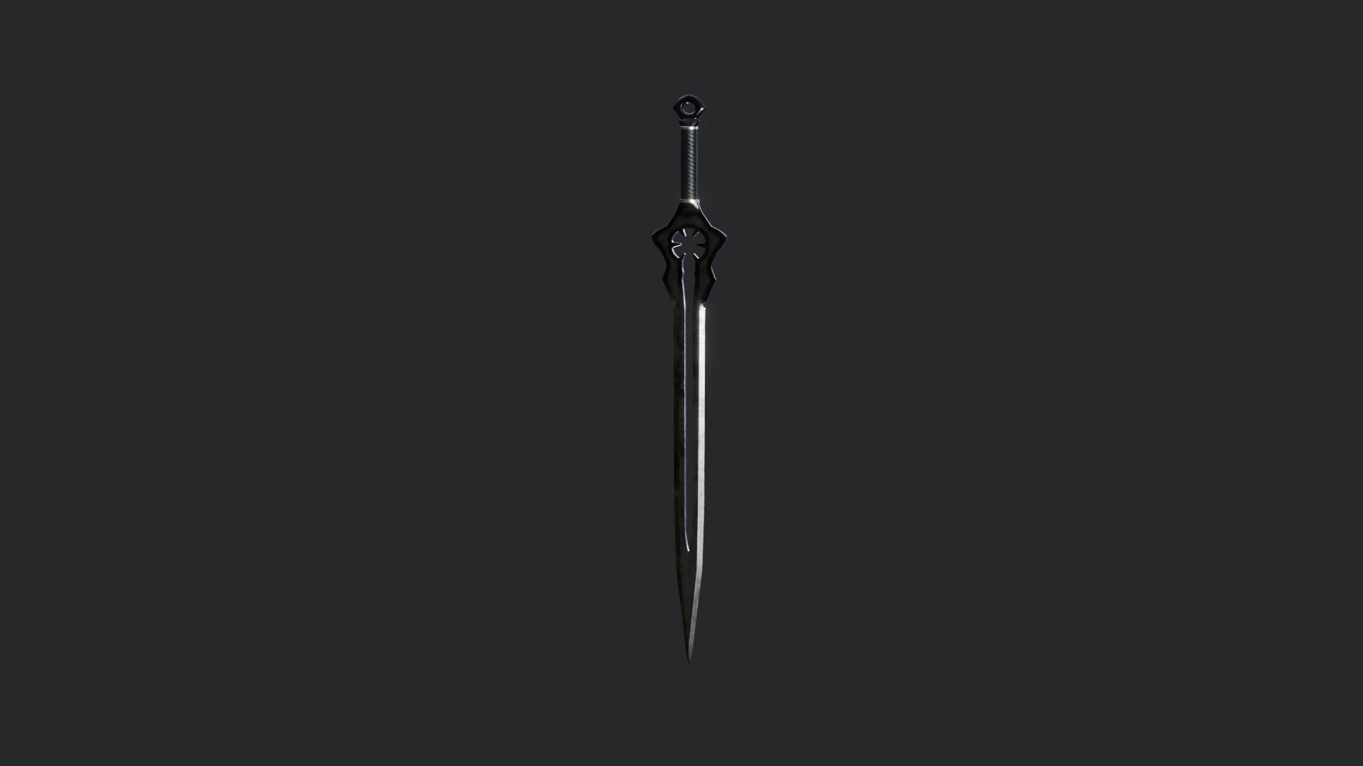 Black Fantasy Sword free VR / AR / low-poly 3D model | CGTrader