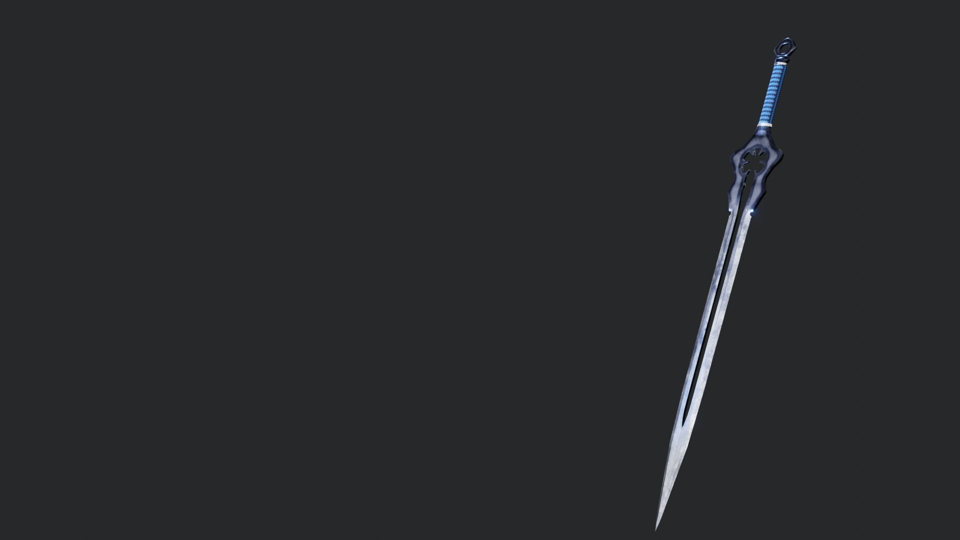 Black Fantasy Sword free VR / AR / low-poly 3D model | CGTrader