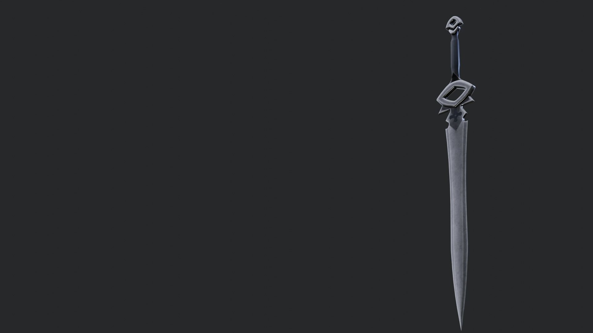 Blue Fantasy Sword free VR / AR / low-poly 3D model | CGTrader