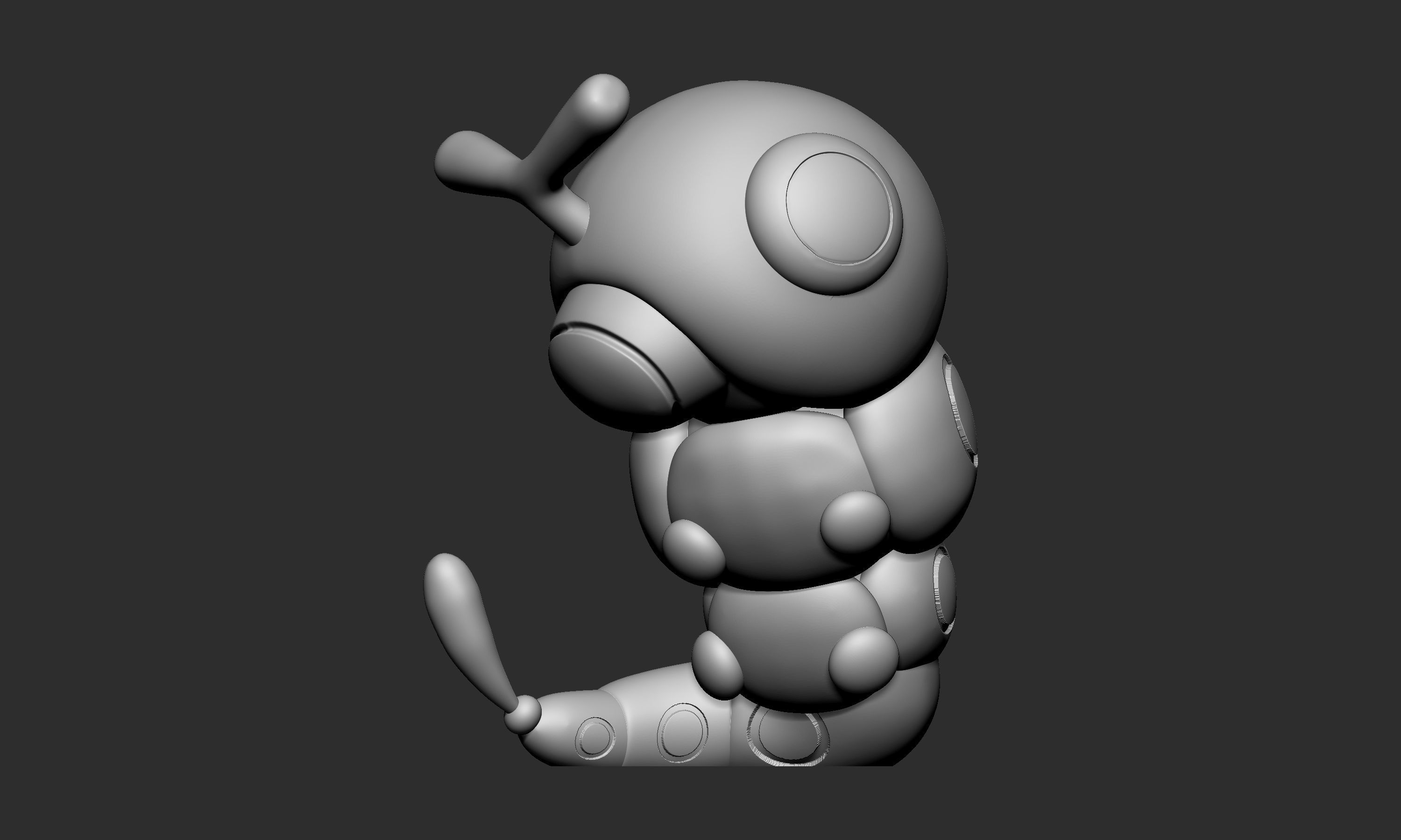 Pokemon - Caterpie with 2 poses 3D model 3D printable | CGTrader