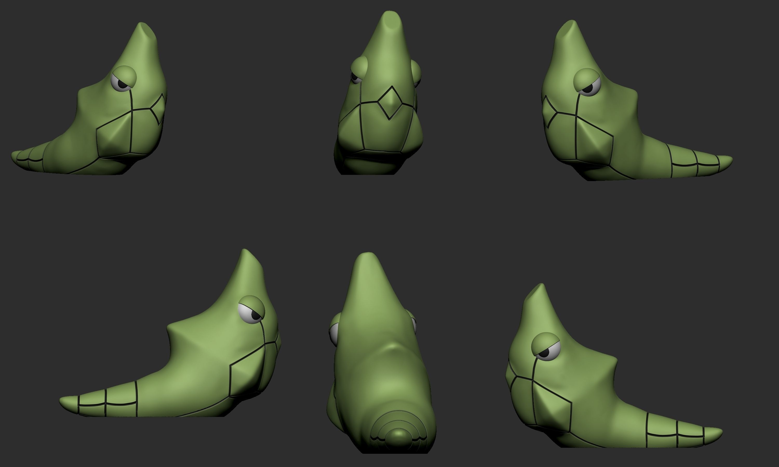 Pokemon - Metapod with 2 poses 3D model 3D printable | CGTrader
