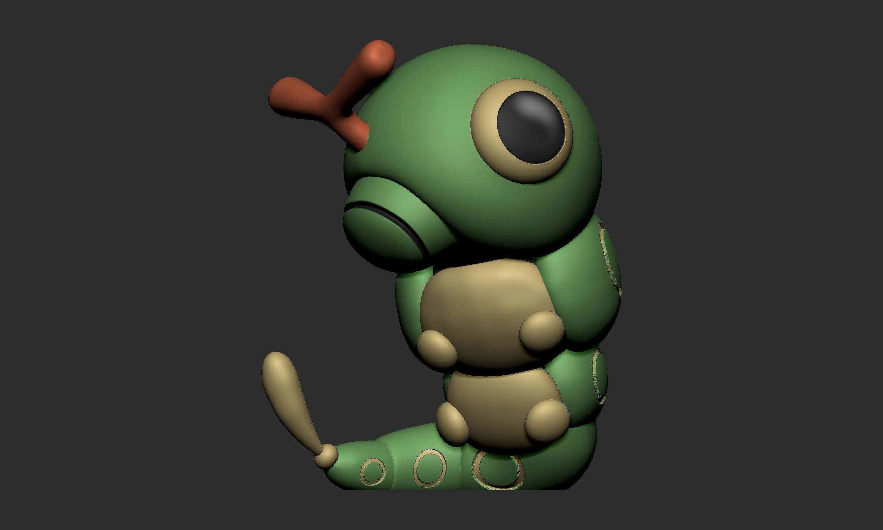 Pokemon - Caterpie Metapod and Butterfree with 2 poses 3D model 3D ...