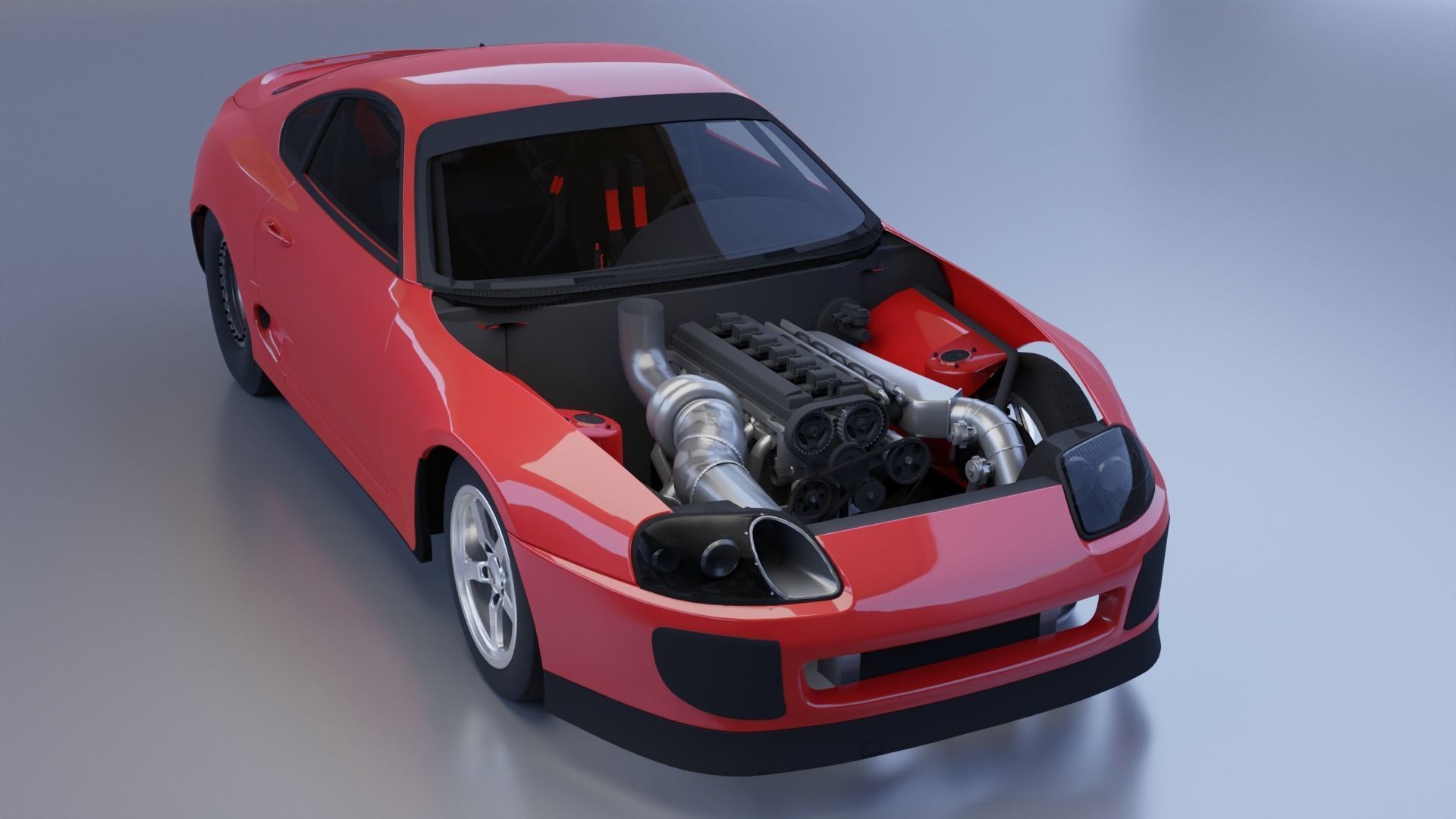 3D model Toyota Supra Drag Racing Car VR / AR / low-poly | CGTrader