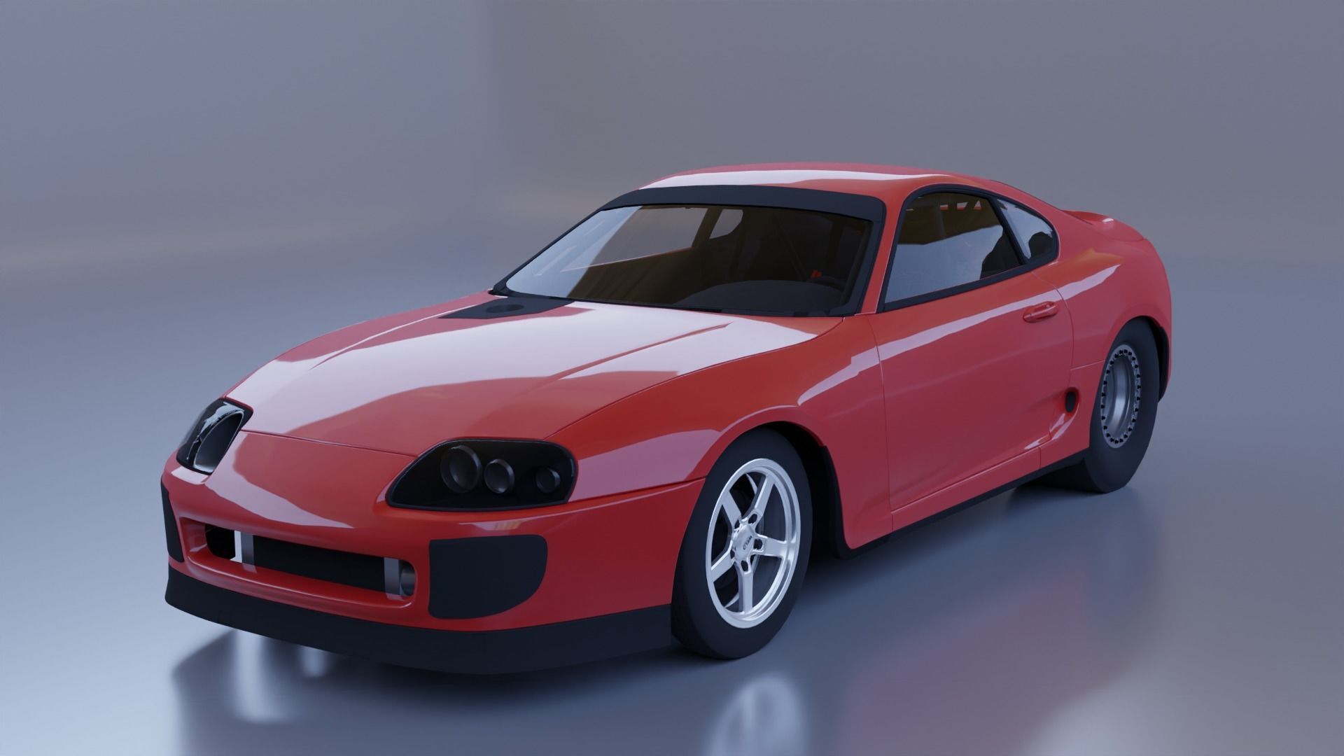 3D model Toyota Supra Drag Racing Car VR / AR / low-poly | CGTrader