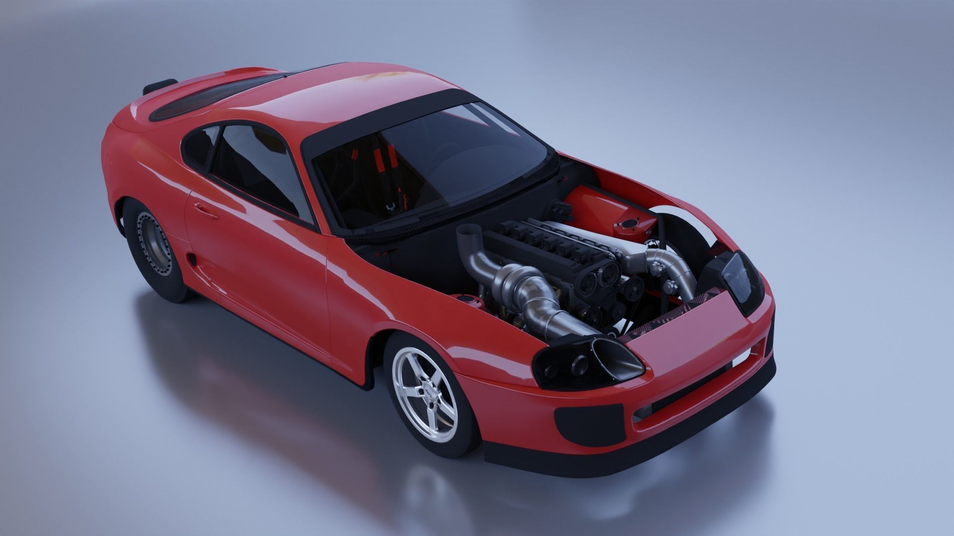 3D model Toyota Supra Drag Racing Car VR / AR / low-poly | CGTrader