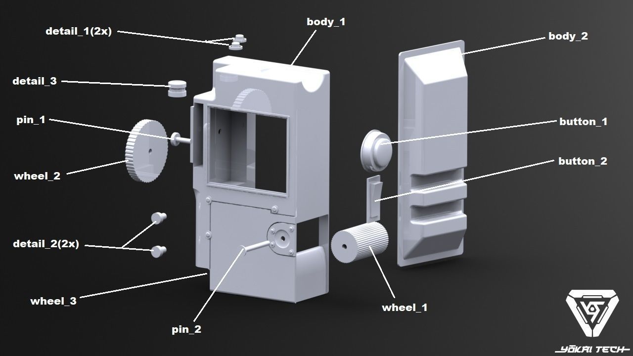 Alien Isolation Access Tuner for Cosplay 3D model 3D printable | CGTrader