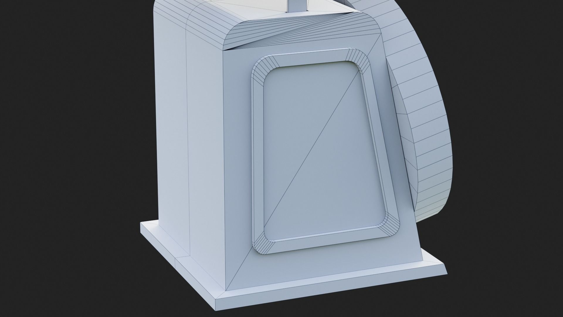 3D model Vintage look scale clock PBR game ready VR / AR / low-poly ...