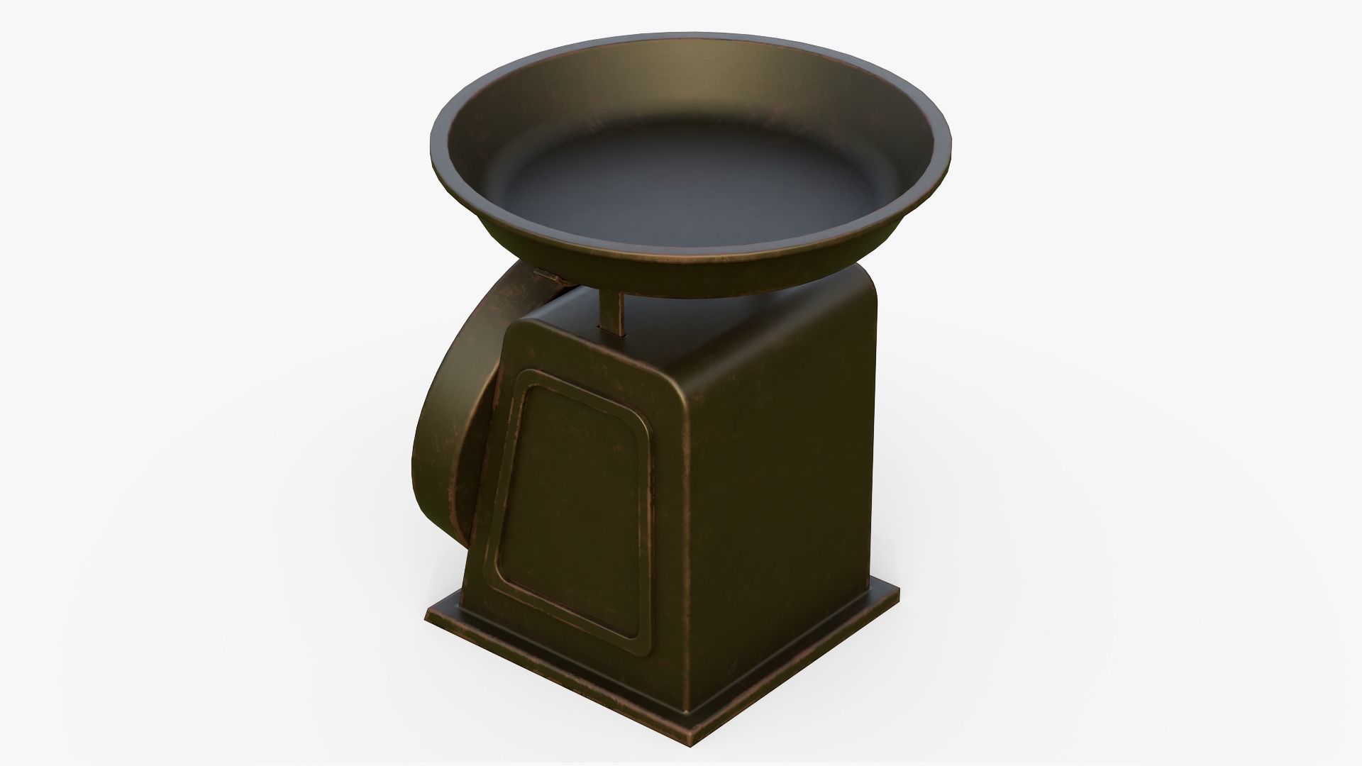 3D model Vintage look scale clock PBR game ready VR / AR / low-poly ...