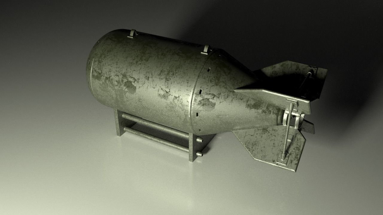 Nuclear bomb 3Dprint 3D model 3D printable | CGTrader