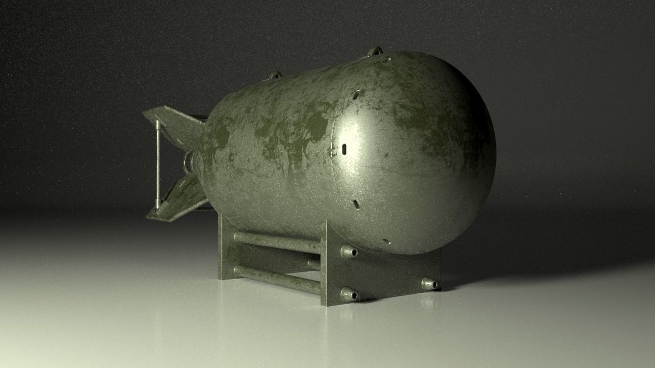 Nuclear bomb 3Dprint 3D model 3D printable | CGTrader
