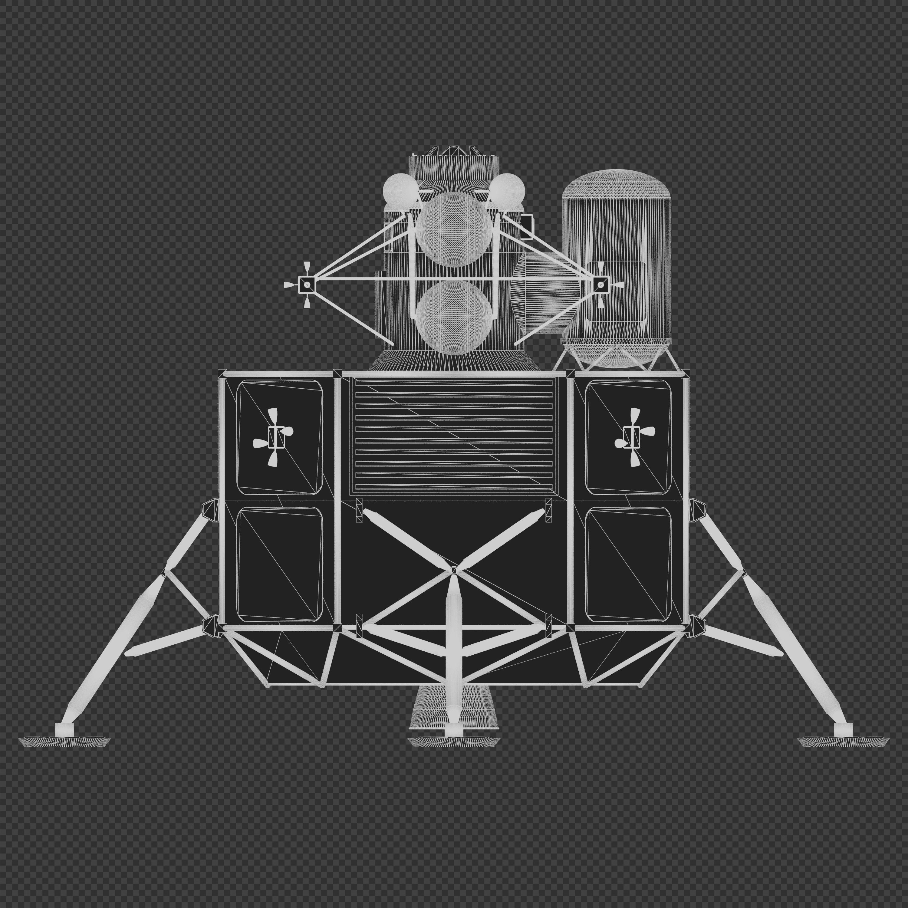 Nasa Altair Lunar Lander 3d Model Cgtrader
