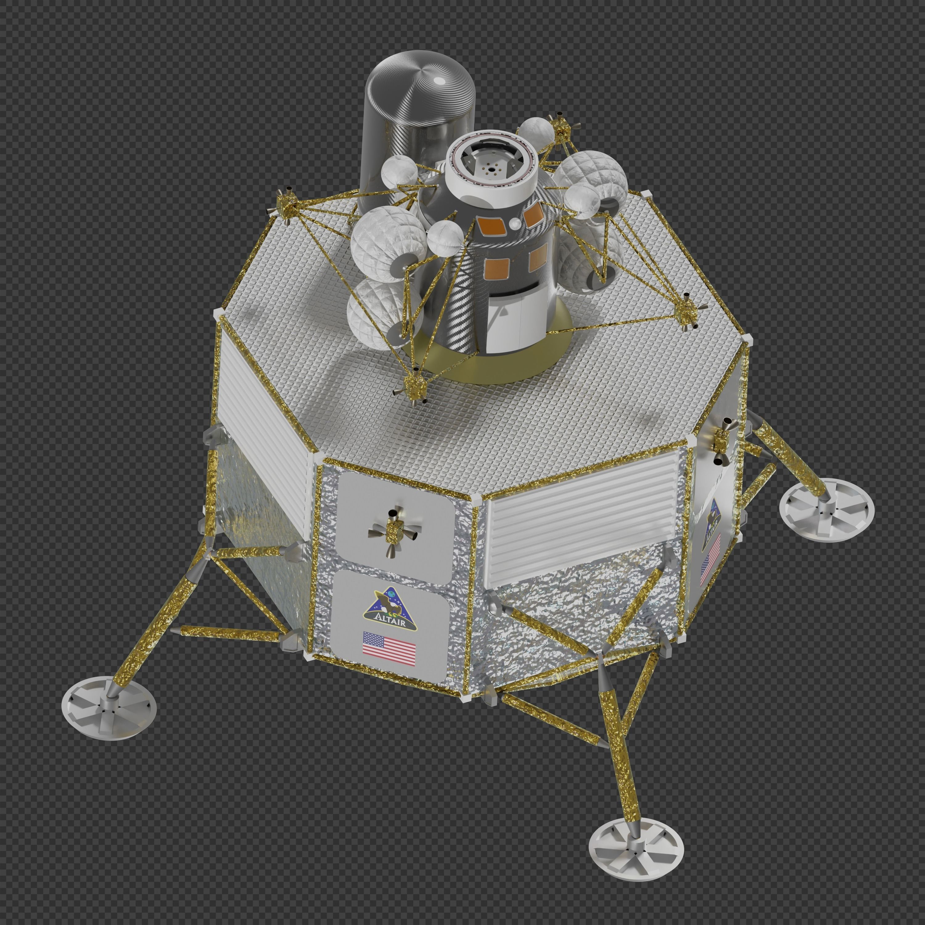 NASA Altair lunar lander 3D model | CGTrader