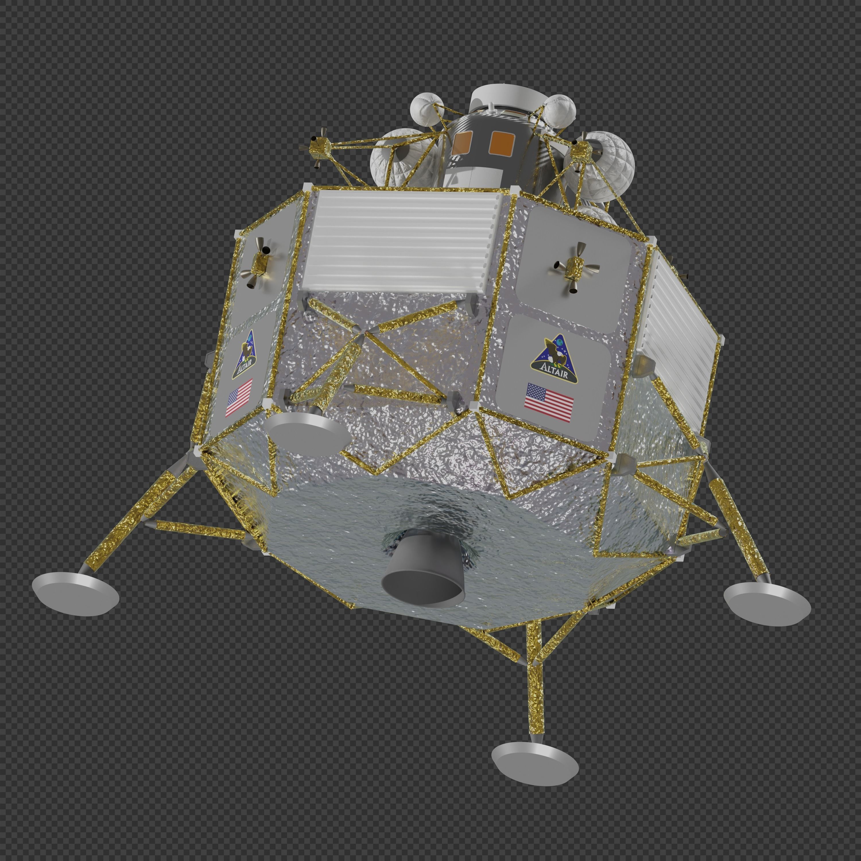 Nasa Altair Lunar Lander 3d Model Cgtrader