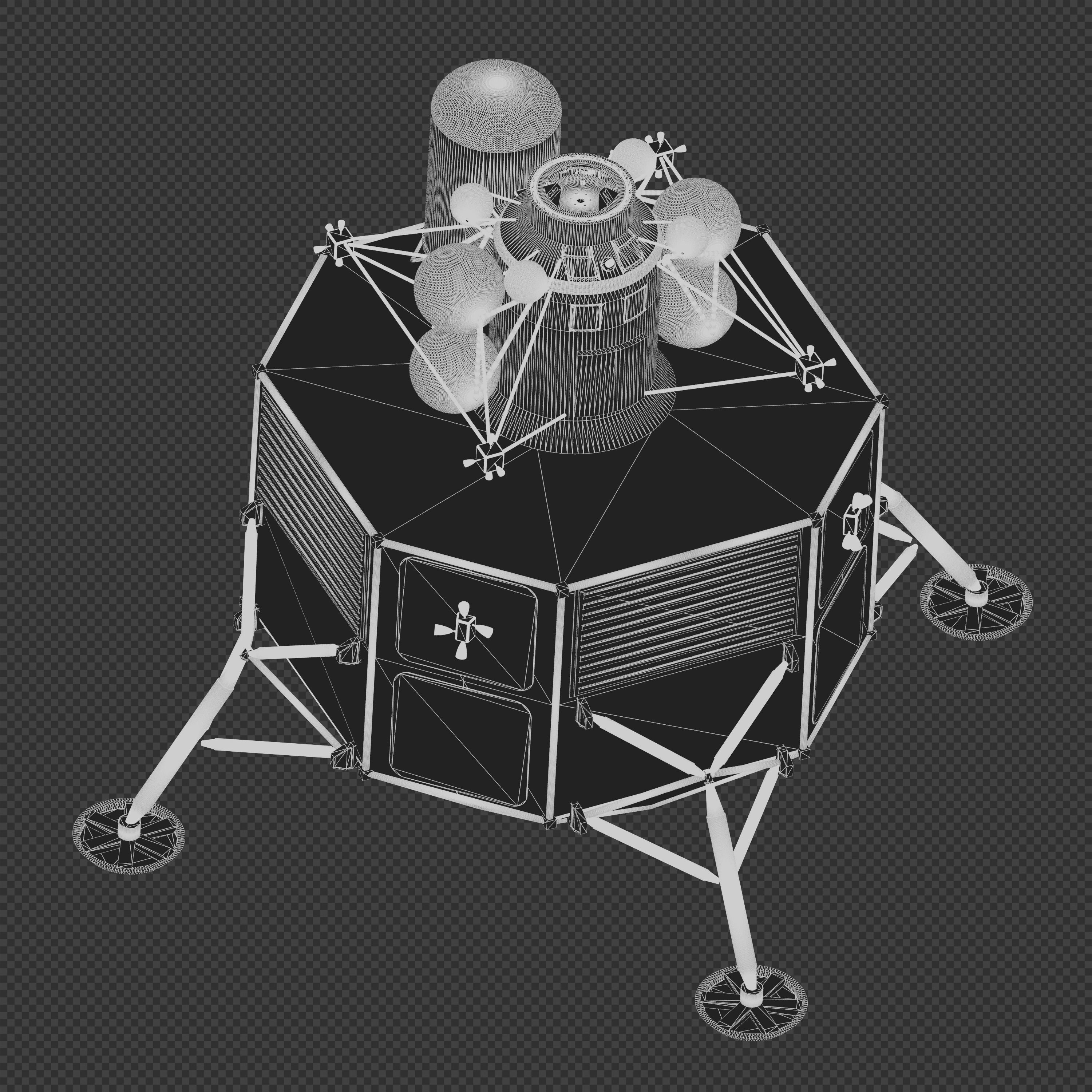 Nasa Altair Lunar Lander 3d Model Cgtrader