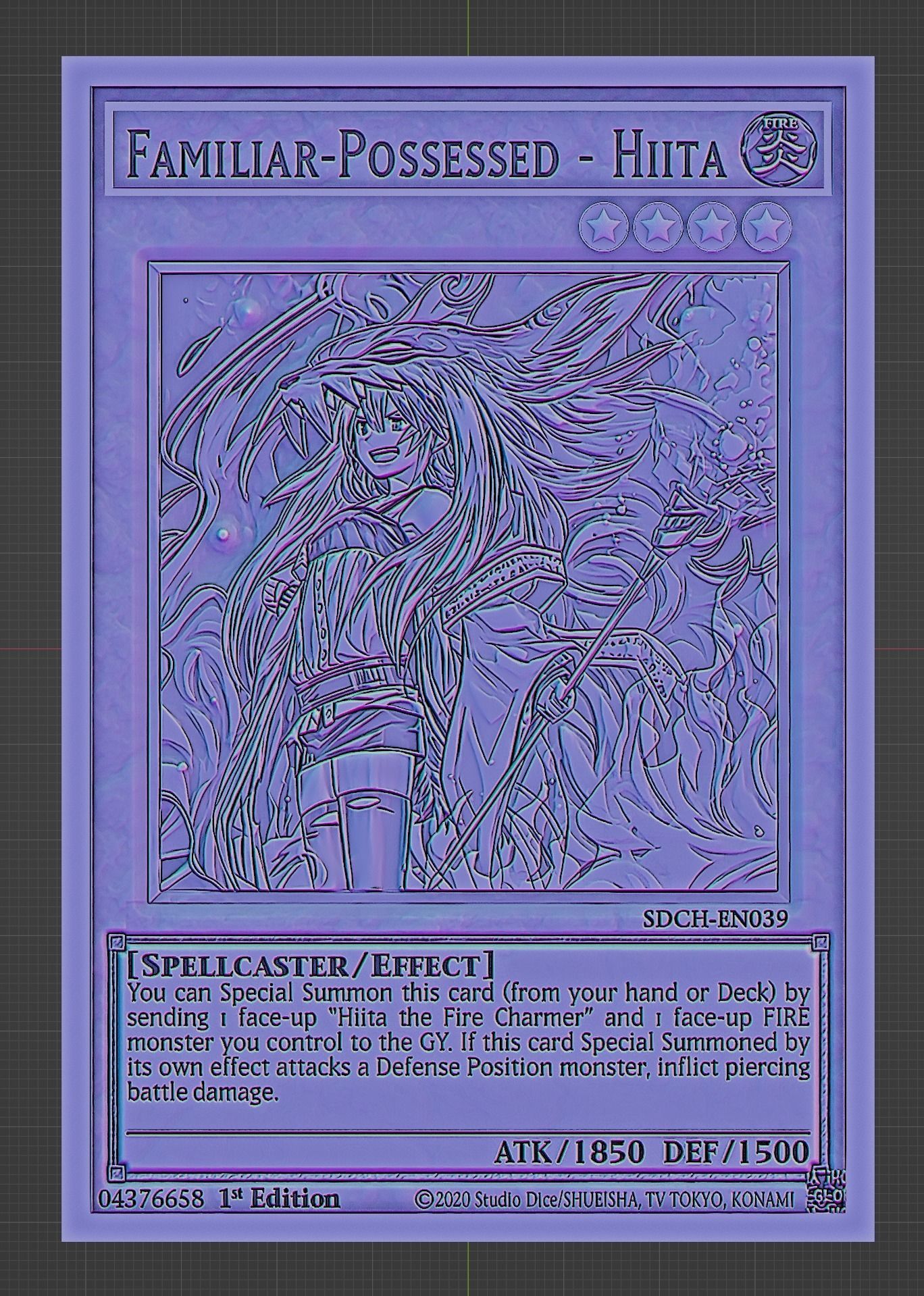 familiar possessed hiita - yugioh 3D model 3D printable | CGTrader