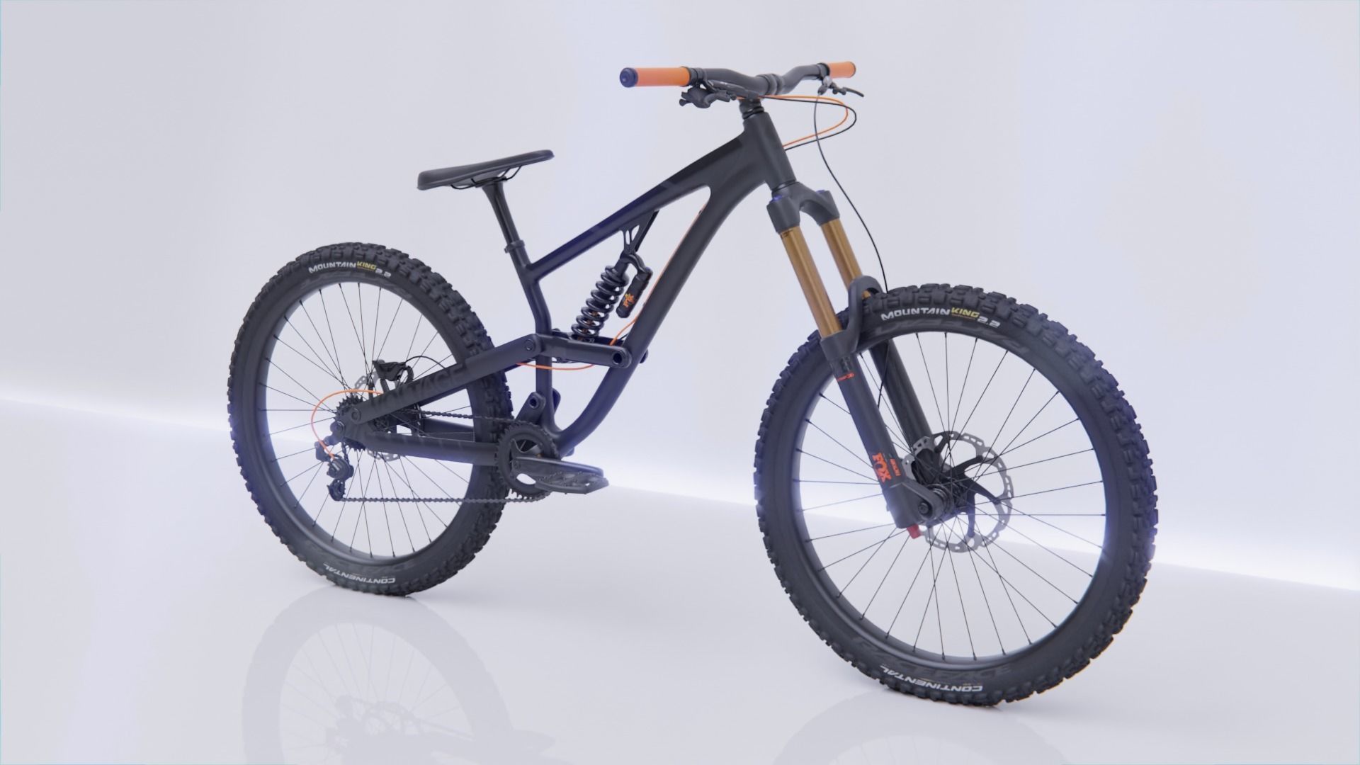 Realistic Mountain Bike Rigged Scott Voltage FR DH MTB bicycle free VR ...