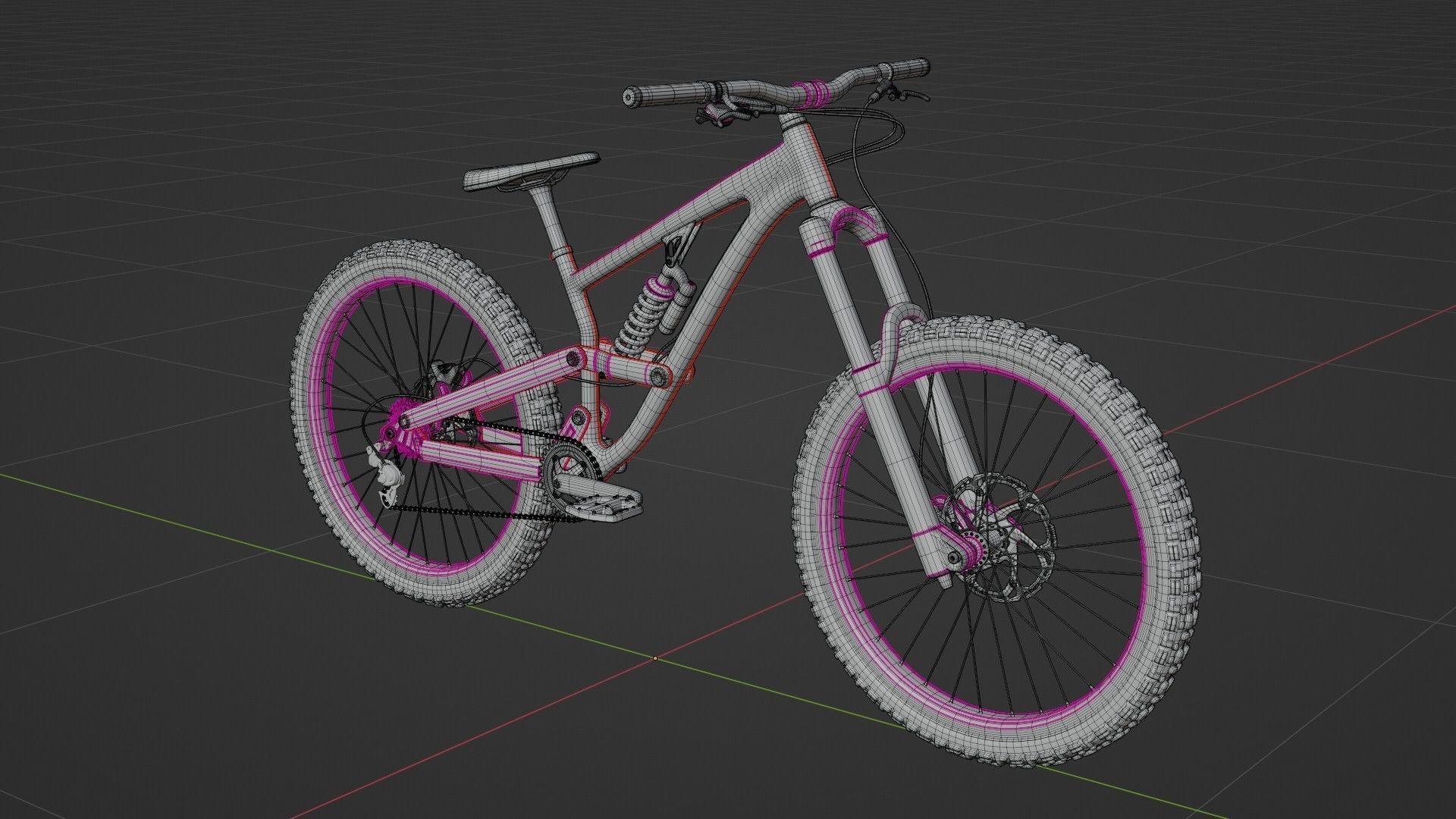 Realistic Mountain Bike Rigged Scott Voltage FR DH MTB bicycle free VR ...