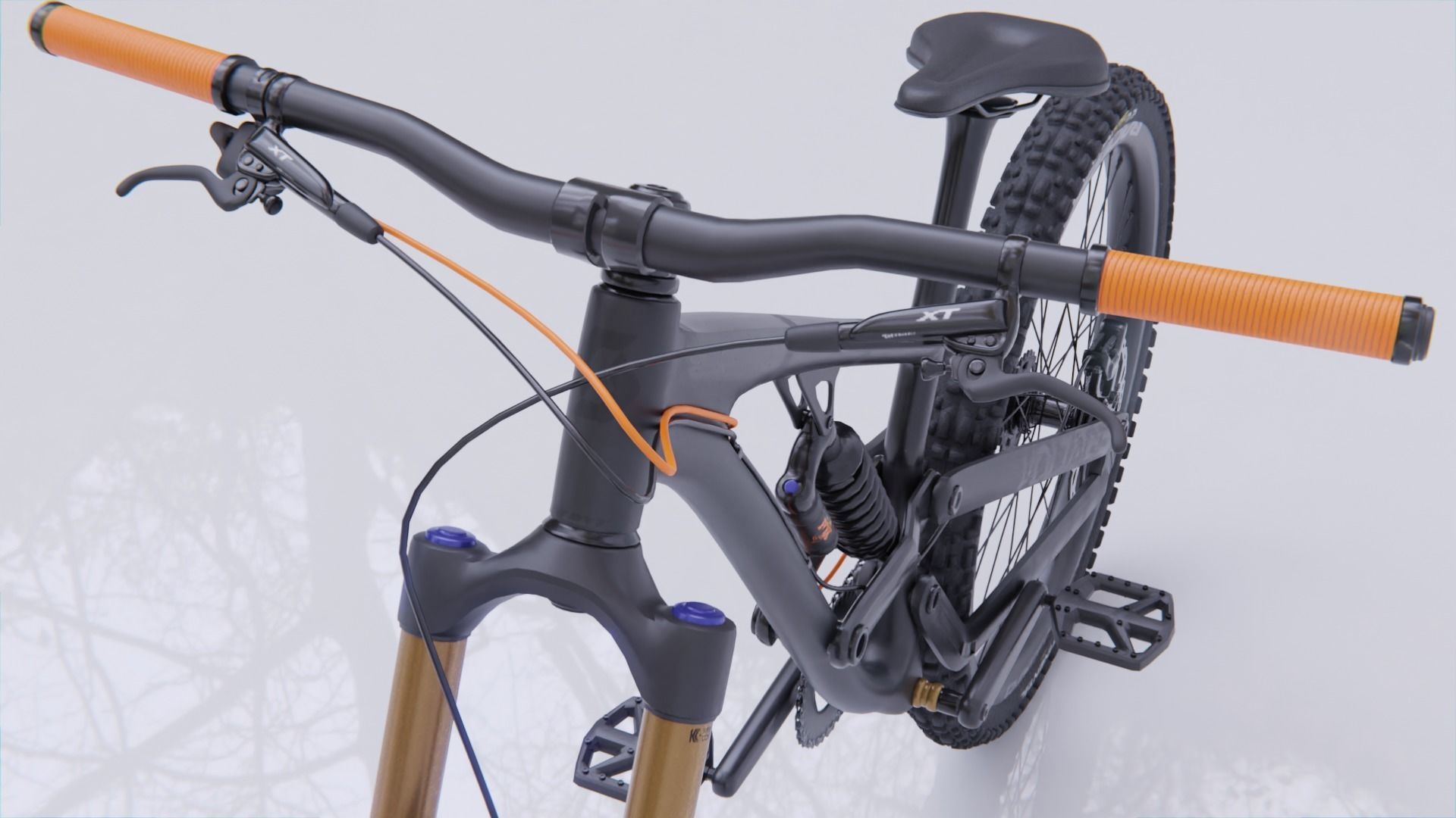 Realistic Mountain Bike Rigged Scott Voltage FR DH MTB bicycle free VR ...