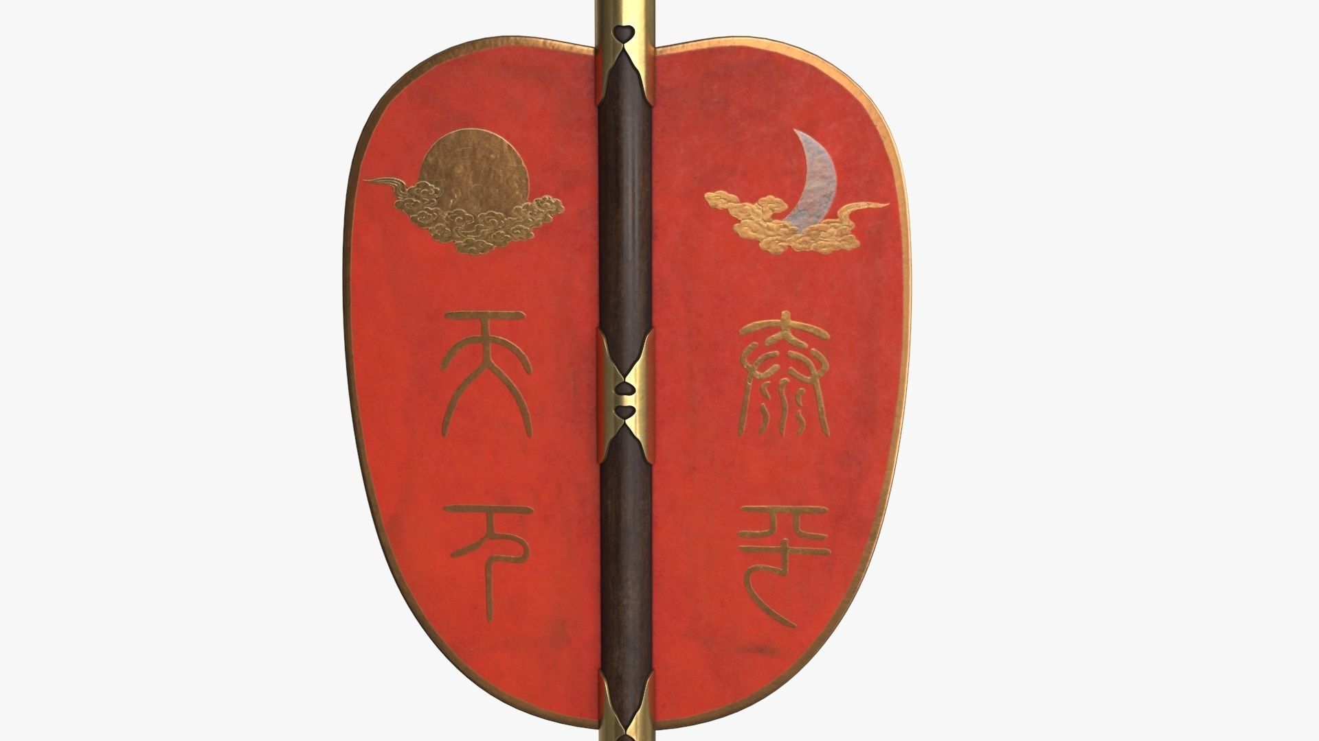 3D model Japanese War Fan Gunbai VR / AR / low-poly | CGTrader