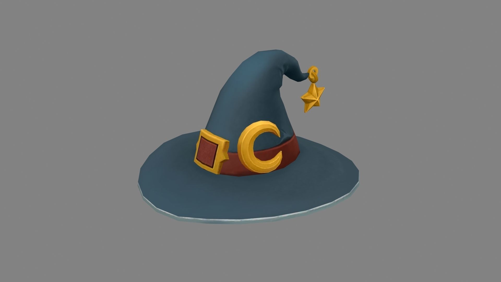3D model Cartoon wizard hat VR / AR / low-poly | CGTrader